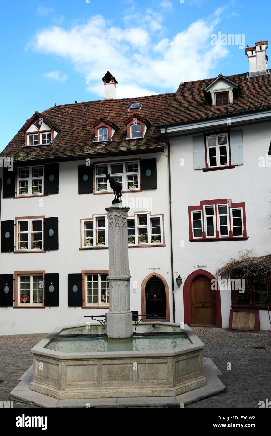 Historic architecture in the city of Basel, Canton Basel Stadt ...