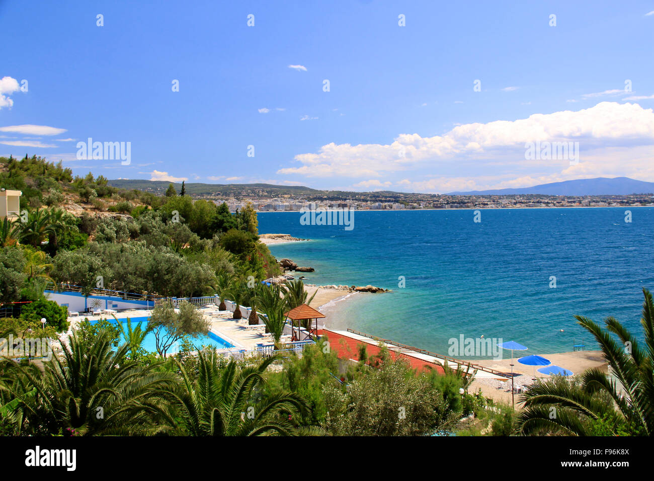 Beautiful sea coast in Greece Stock Photo - Alamy