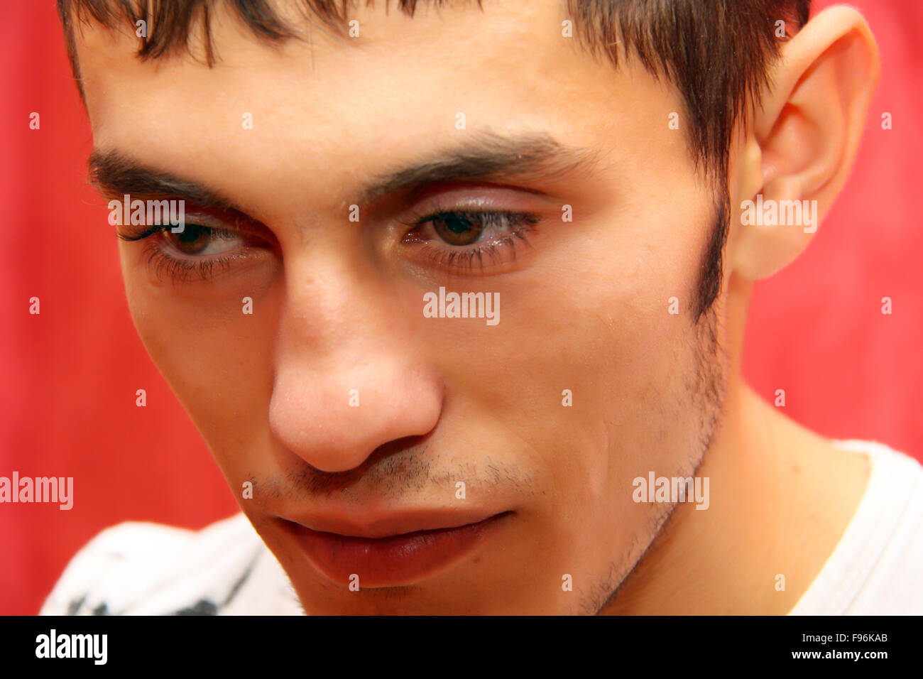 evil guy face Stock Photo - Alamy