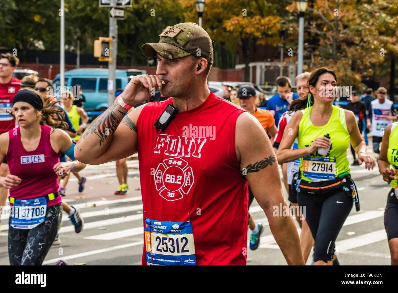 NYC MARATHON, Worlds' largest. Over 50,000 runners complete the event ...