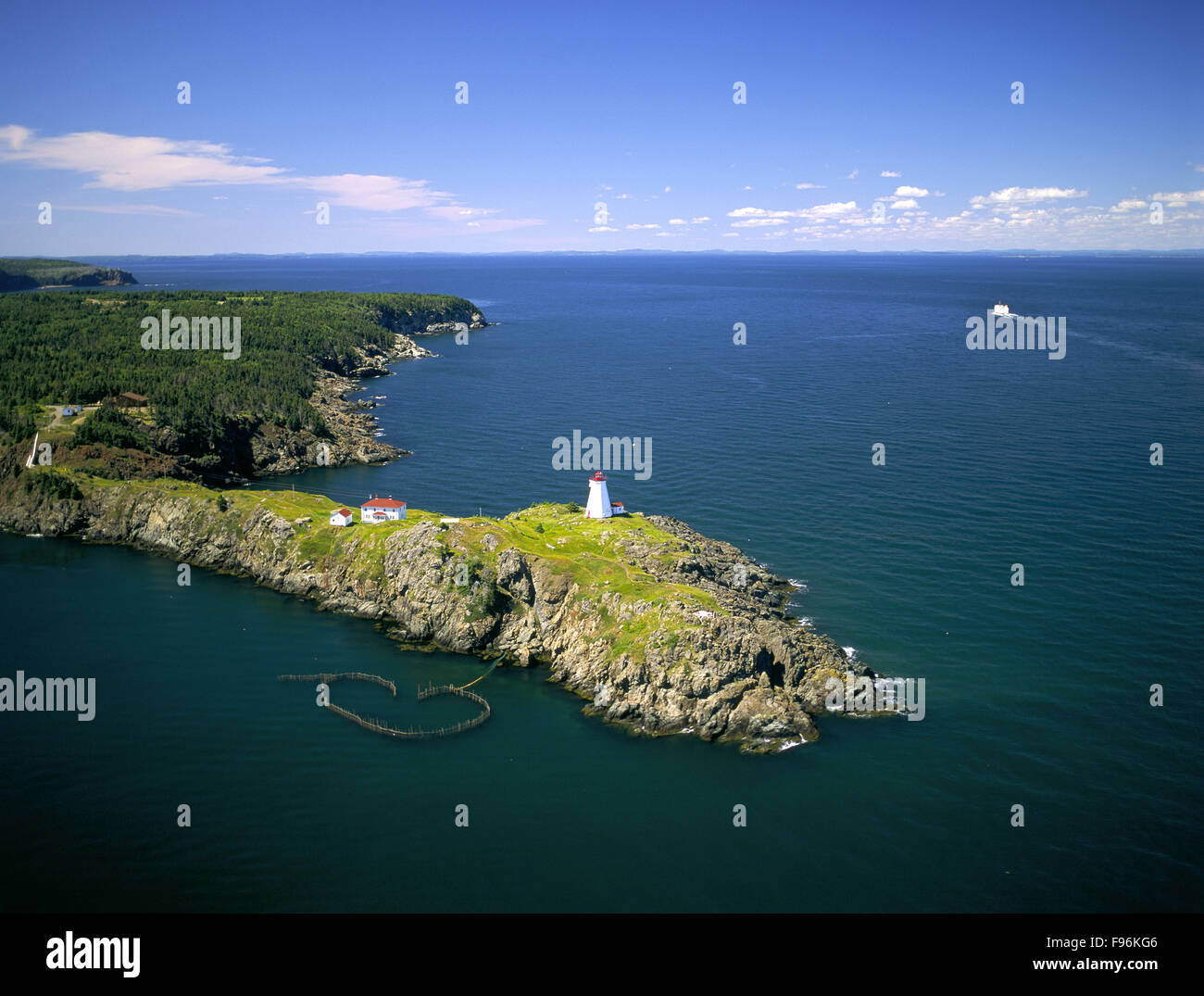 Swallowtail Lighthouse, North Head, Grand Manan Island, New Brunswick Stock Photo - Alamy