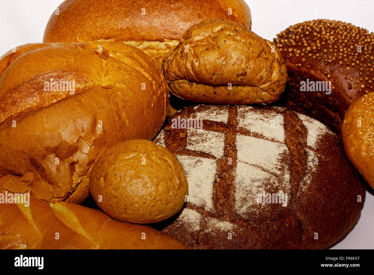 assortment of baked bread Stock Photo - Alamy