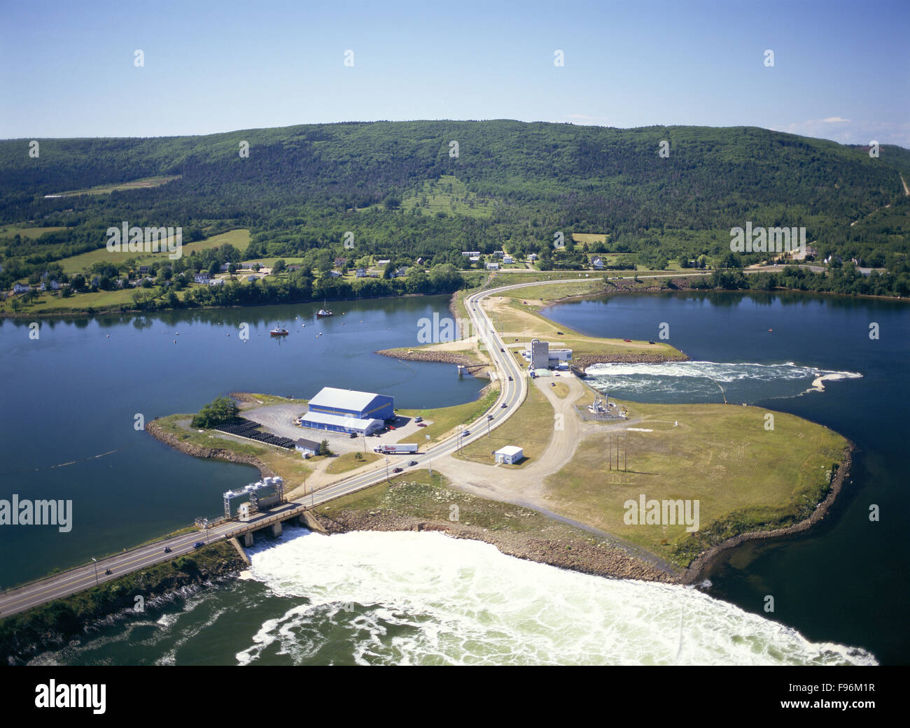 Tidal power generating station, Annapolis Royal, Nova Scotia, Canada ...