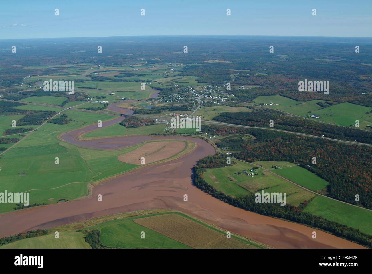 Shubenacadie River, Stewiacke, Nova Scotia, Canada Stock Photo - Alamy