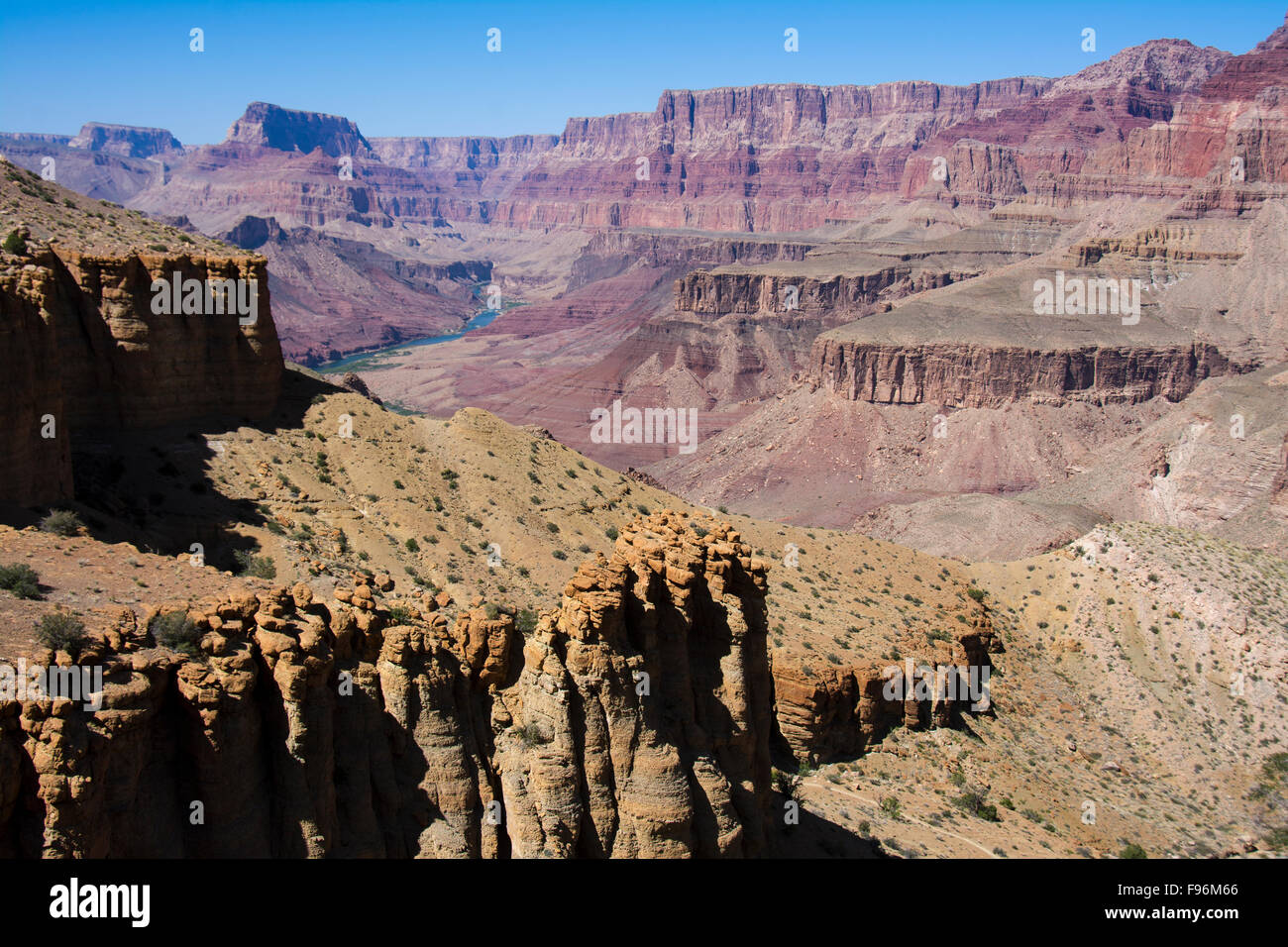 Tanner Trail, Colorado River, Grand Canyon, Arizona, United States ...