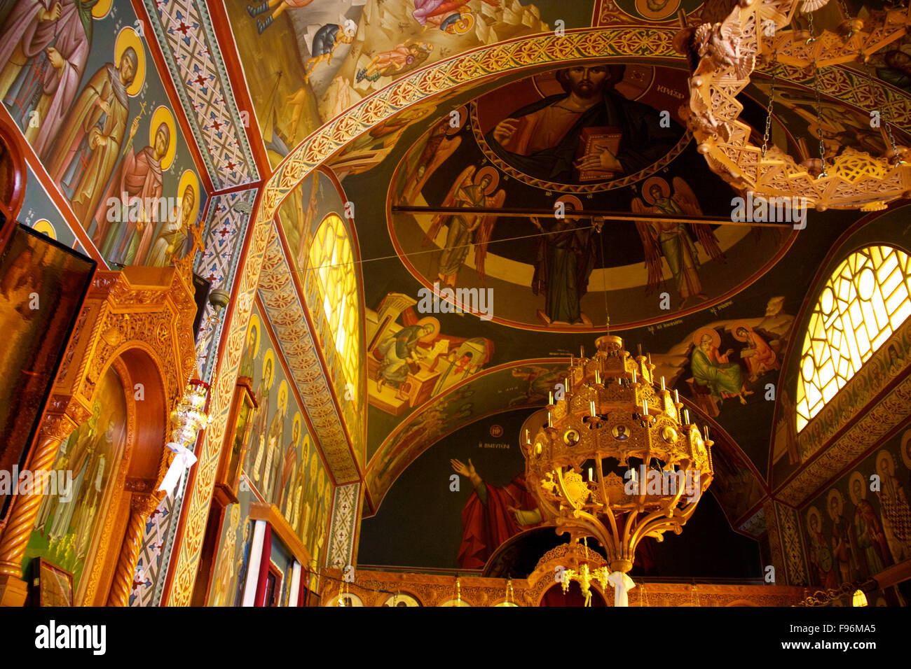 Greek orthodox monastery Stock Photo - Alamy