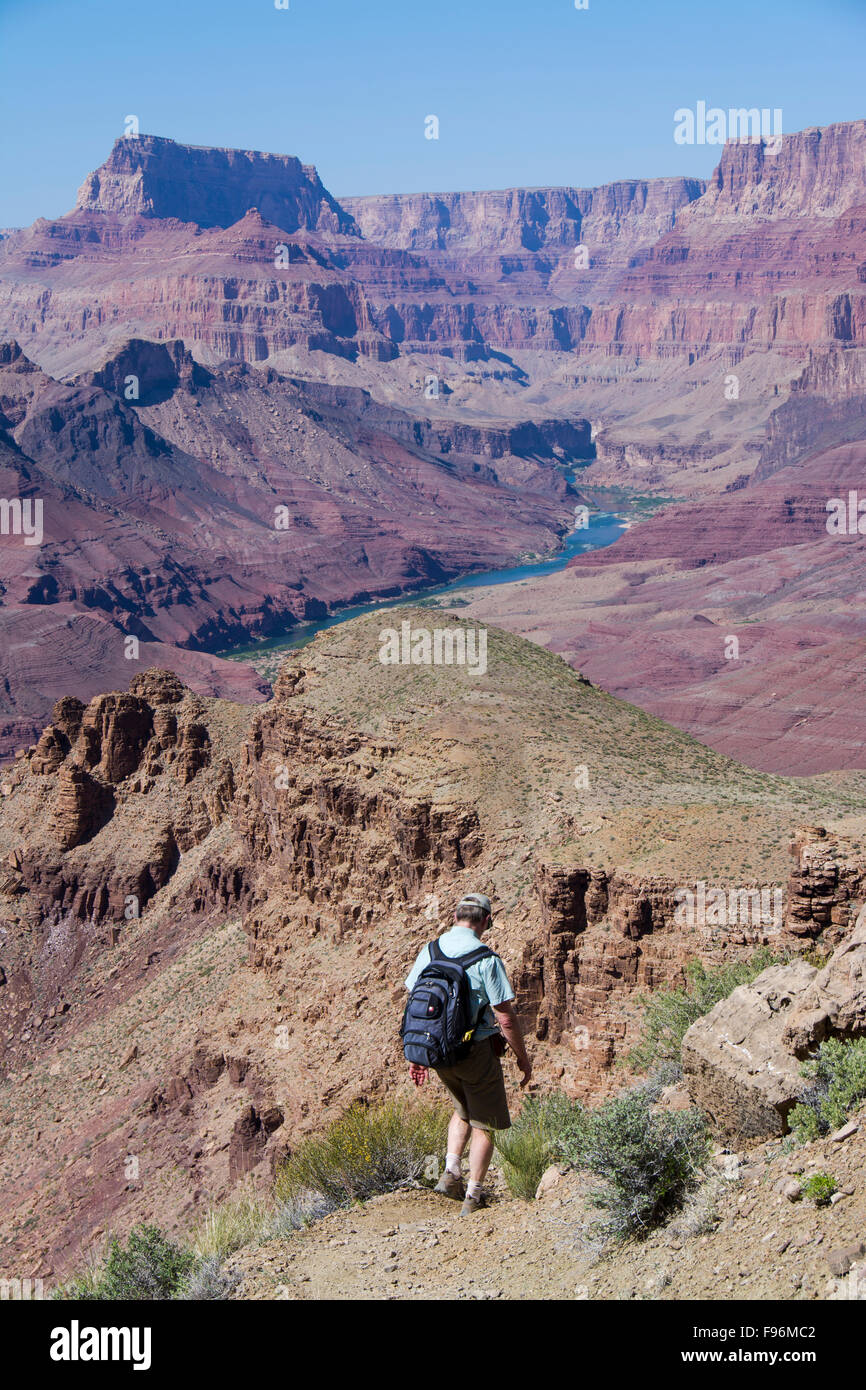 Tanner Trail, Colorado River, Grand Canyon, Arizona, United States ...