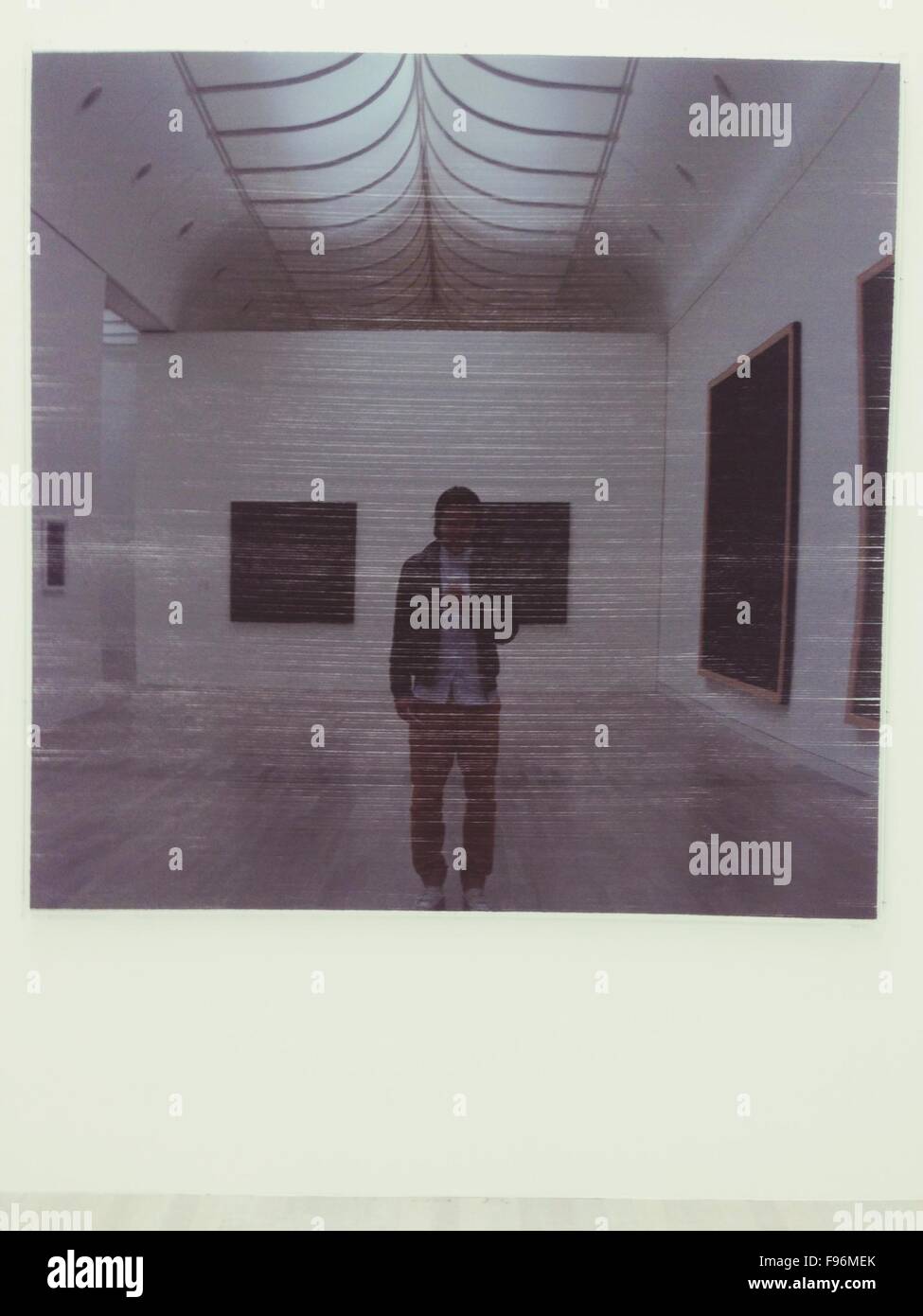 Full Length Of Man Standing In Empty Room Stock Photo - Alamy