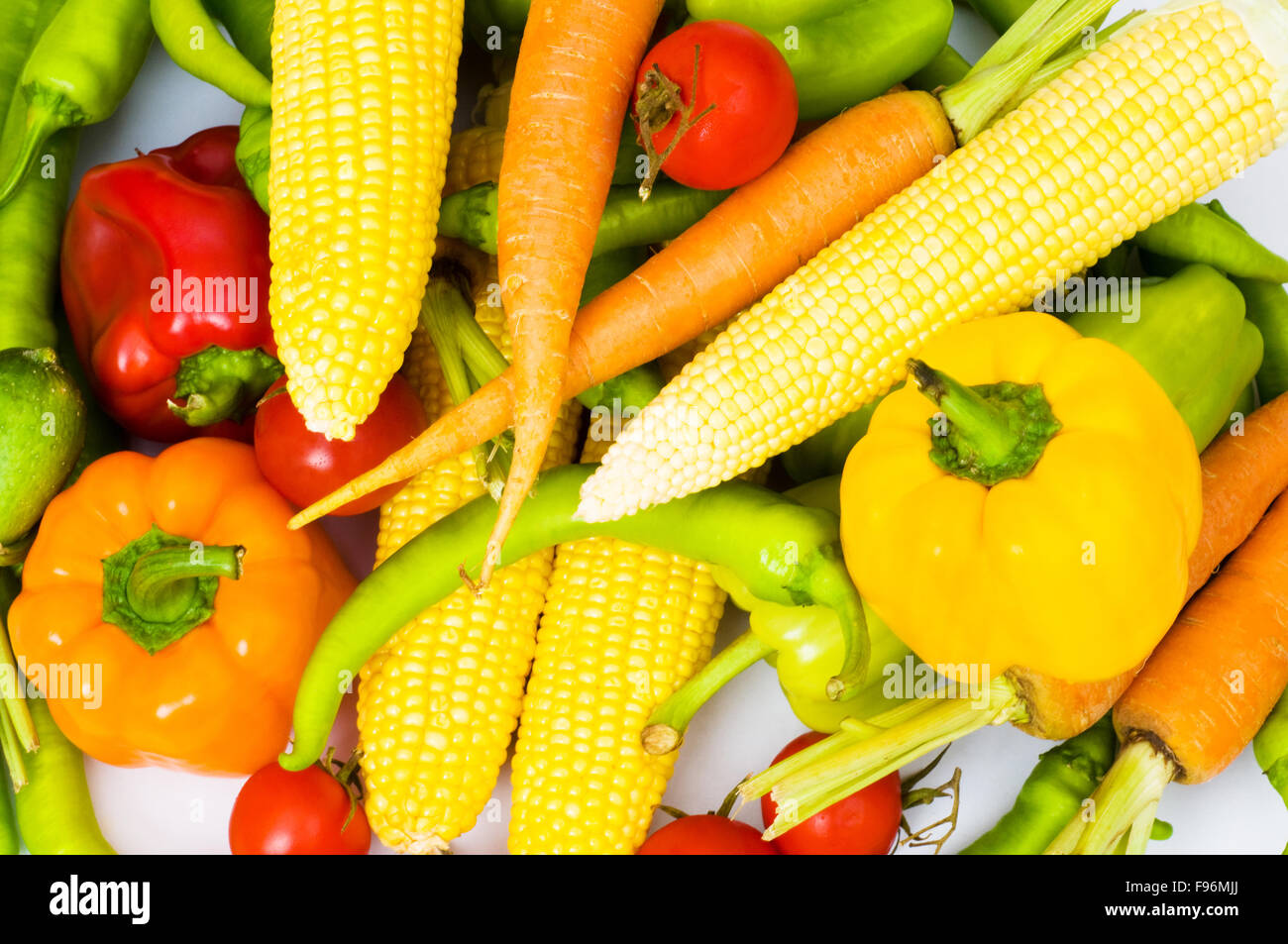 Various colourful vegetables arranges at the market Stock Photo - Alamy