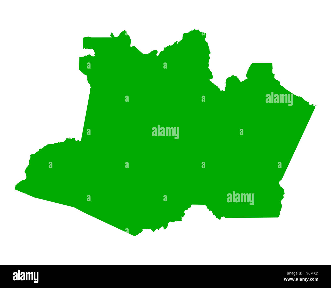 Map of Amazonas Stock Photo - Alamy