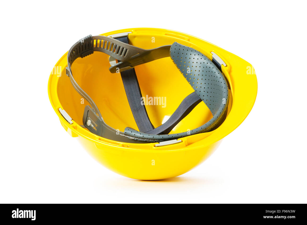Hard hat isolated on the white background Stock Photo - Alamy