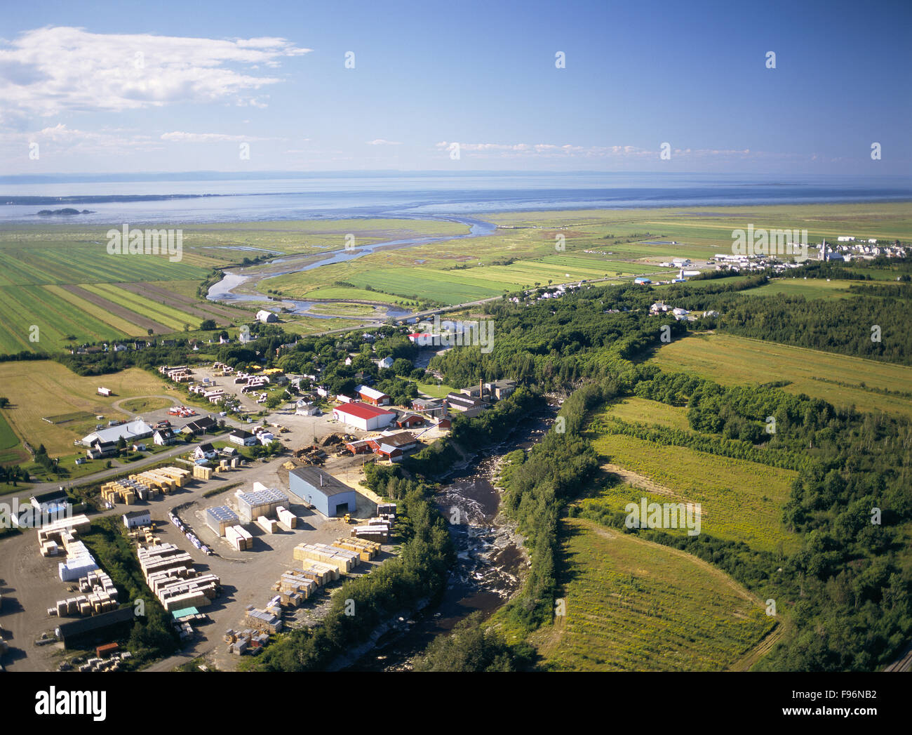 Riviere Verte,L`Isle Verte, Quebec, Canada Stock Photo - Alamy