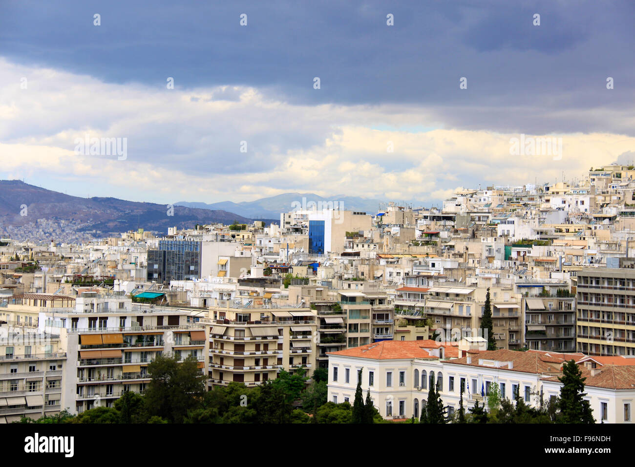 view Athens is a capital of Greece Stock Photo - Alamy