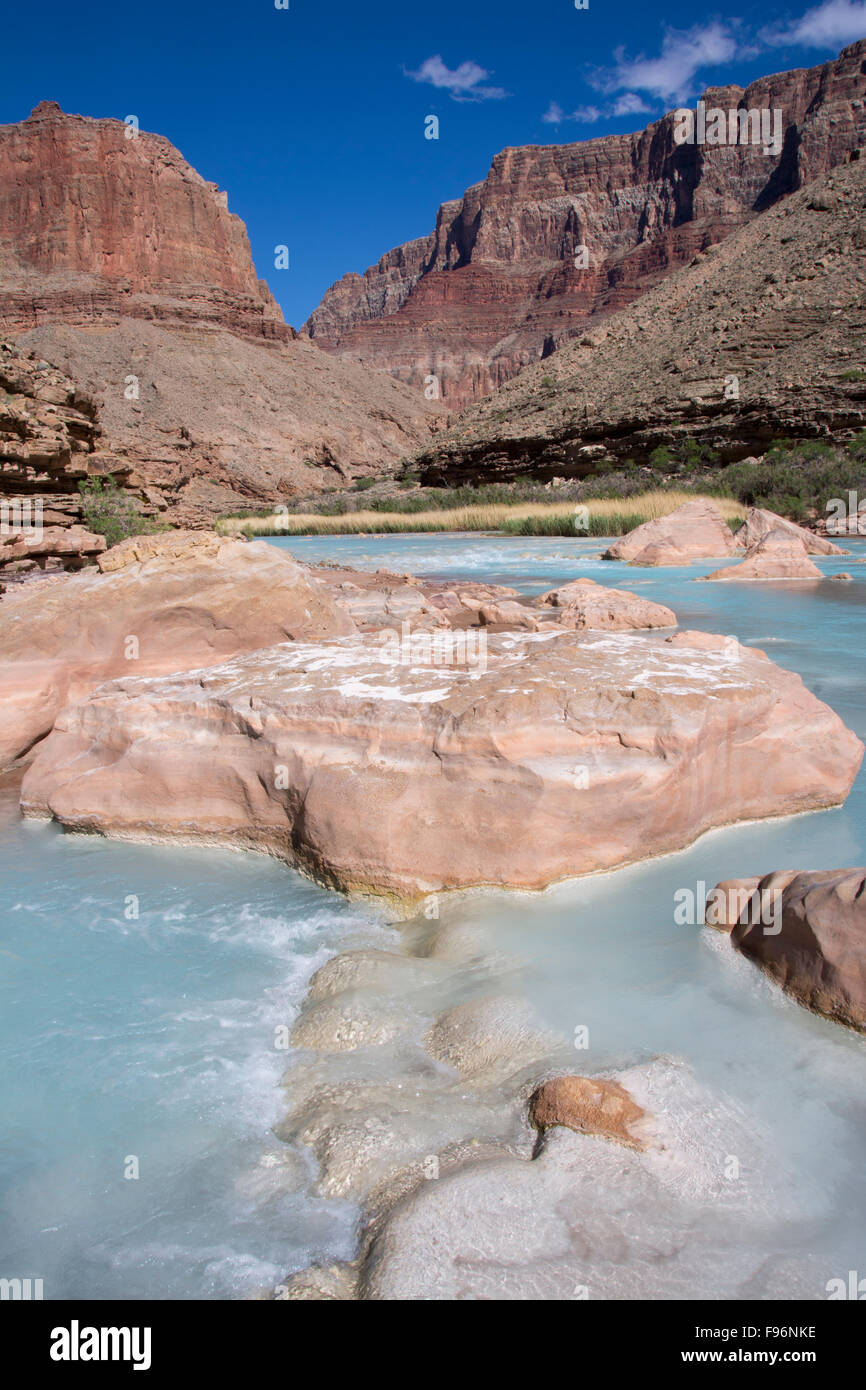 Little Colorado River, colored by Calcium Carbonate and Copper Sulphate ...