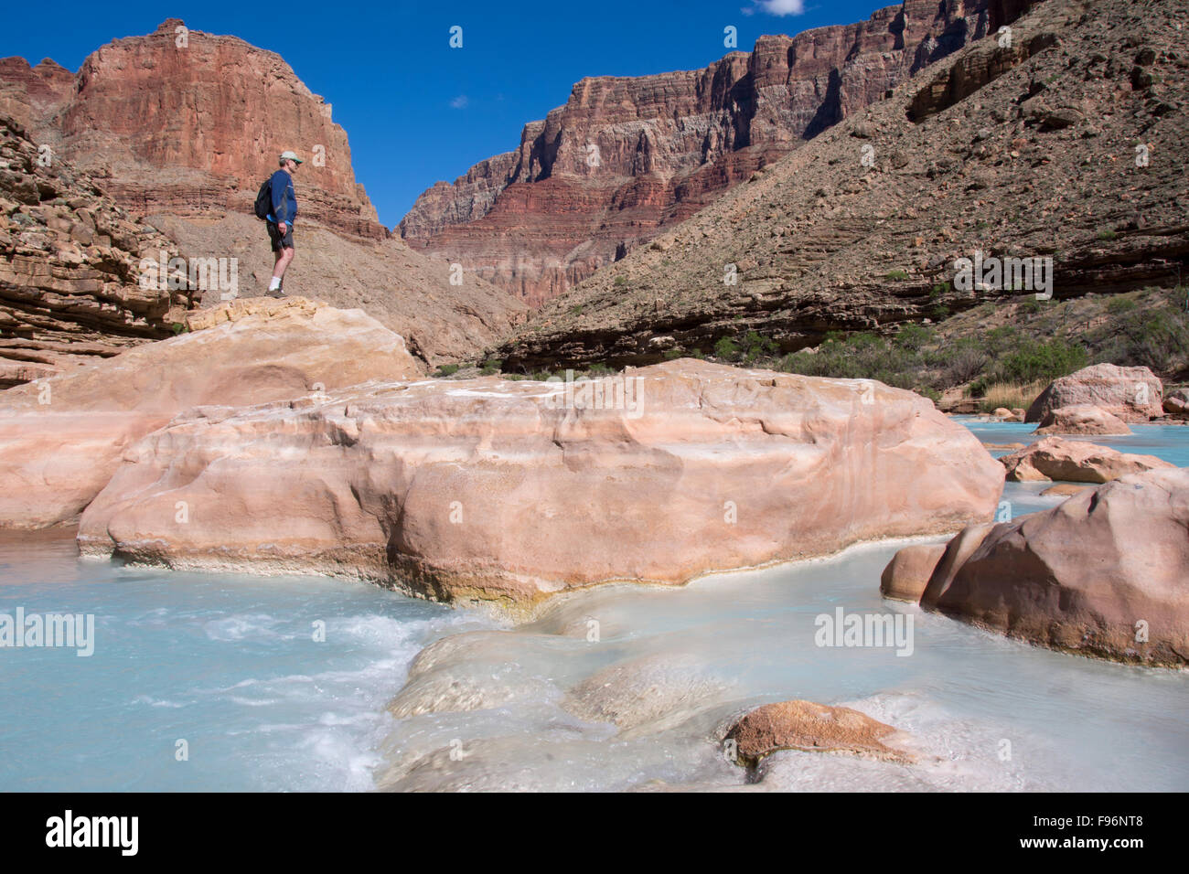 Little Colorado River, colored by Calcium Carbonate and Copper Sulphate ...
