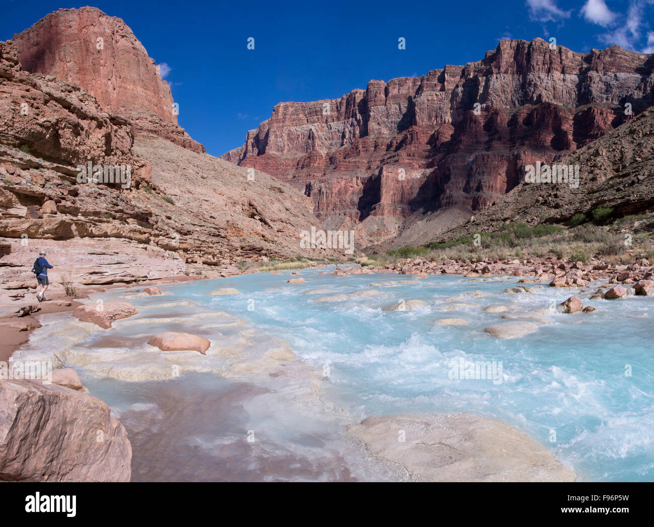Little Colorado River, colored by Calcium Carbonate and Copper Sulphate ...