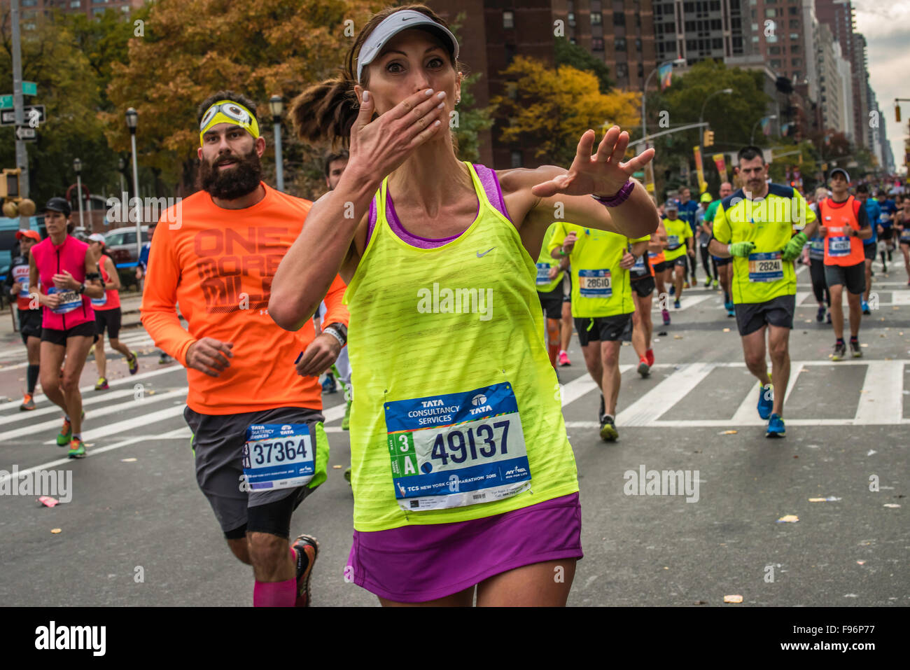 NYC MARATHON, Worlds' largest. Over 50,000 runners complete the event ...