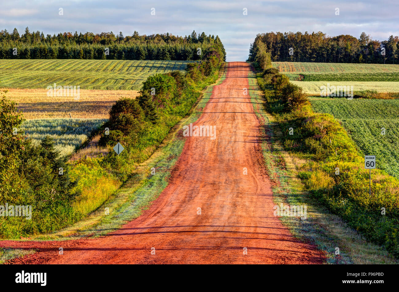 Country road, Cumberland, Prince Edward Island, Canada Stock Photo - Alamy