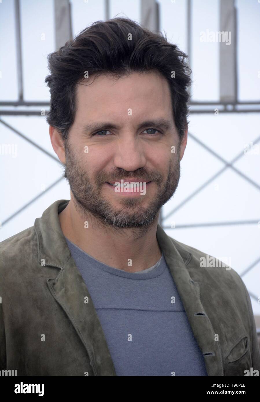 New York, NY, USA. 14th Dec, 2015. Edgar Ramirez, at the Empire State ...