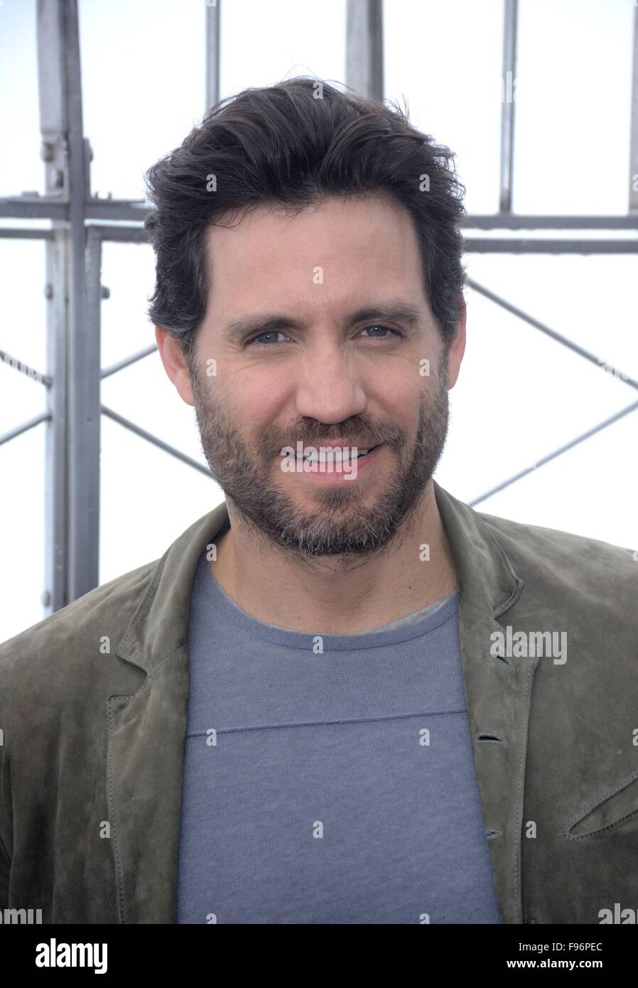 New York, NY, USA. 14th Dec, 2015. Edgar Ramirez, at the Empire State ...