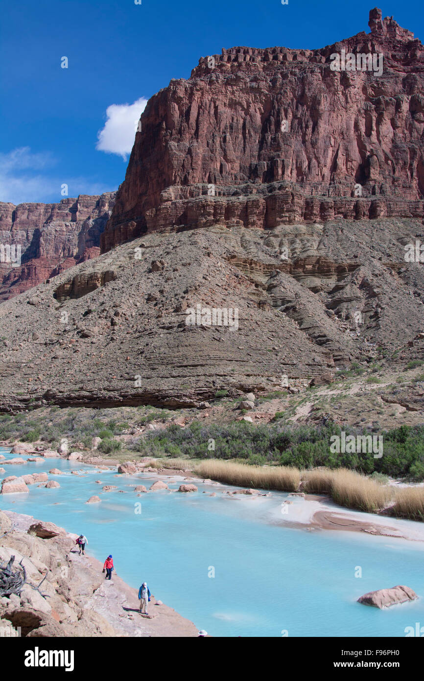 Little Colorado River, colored by Calcium Carbonate and Copper Sulphate ...