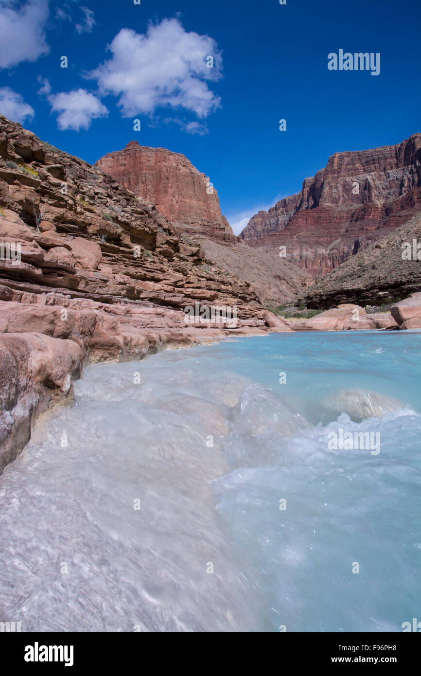 Little Colorado River, colored by Calcium Carbonate and Copper Sulphate ...