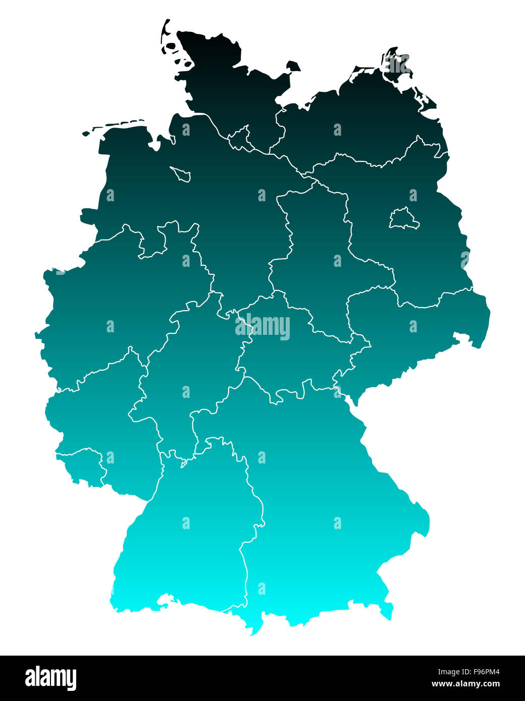 Map of Germany Stock Photo - Alamy