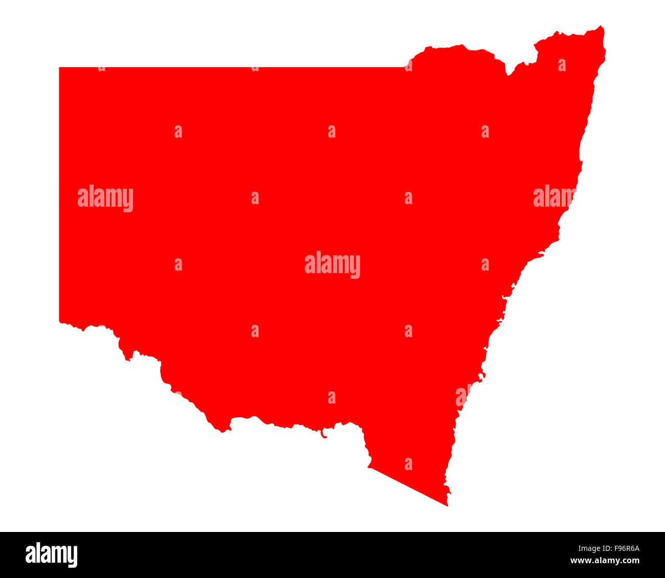 Map Of New South Wales Stock Photo Alamy