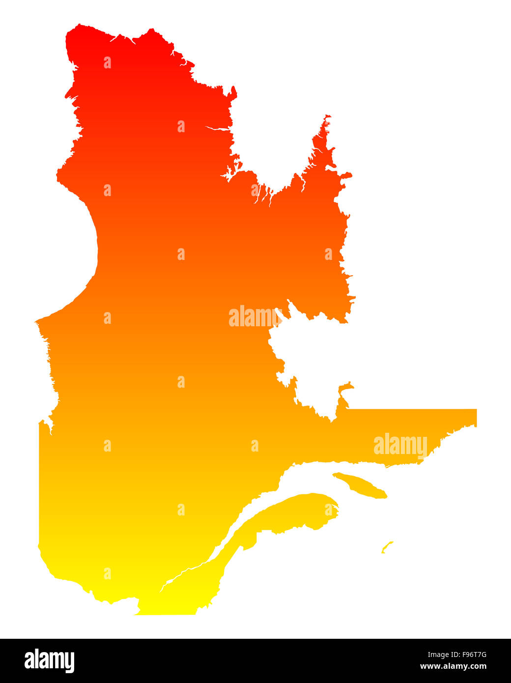 Map of Quebec Stock Photo - Alamy