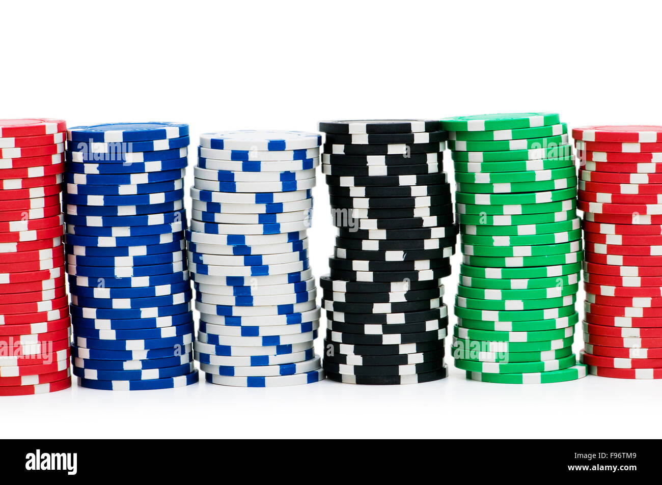 Stack of chips isolated on the white background Stock Photo - Alamy