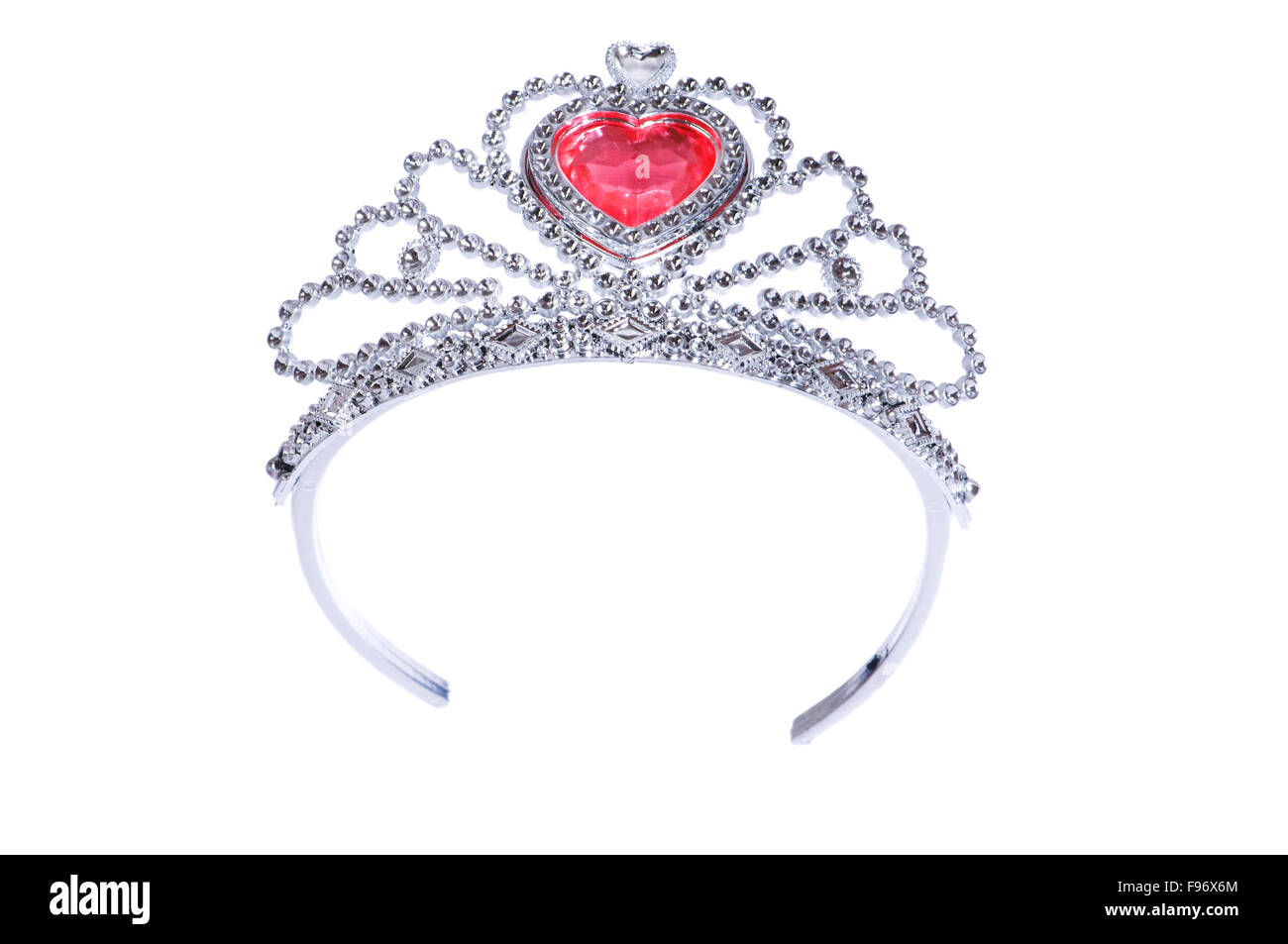 Silver diadem isolated on the white background Stock Photo - Alamy