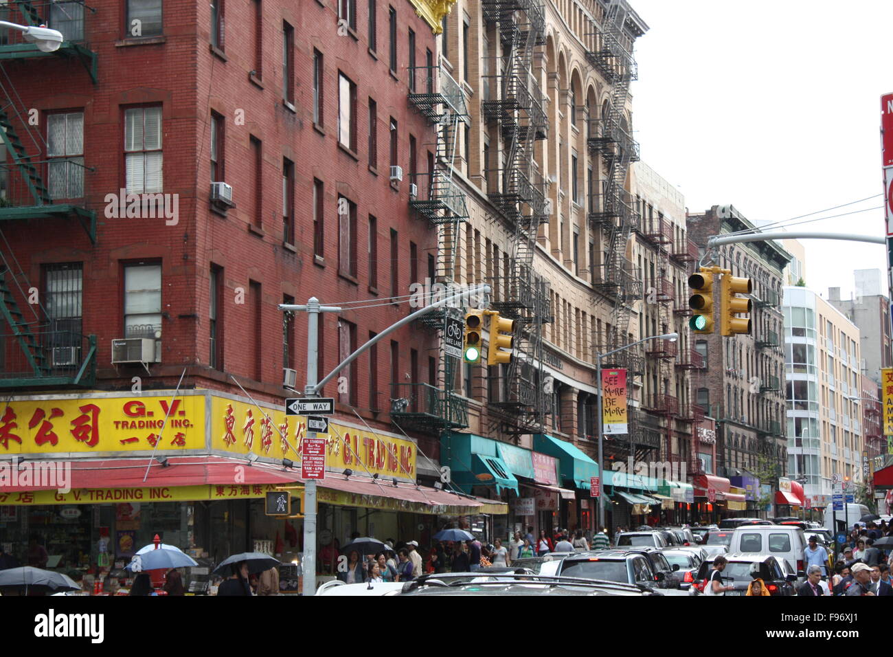 Busy Metropolis With Chinese Signs Stock Photo - Alamy