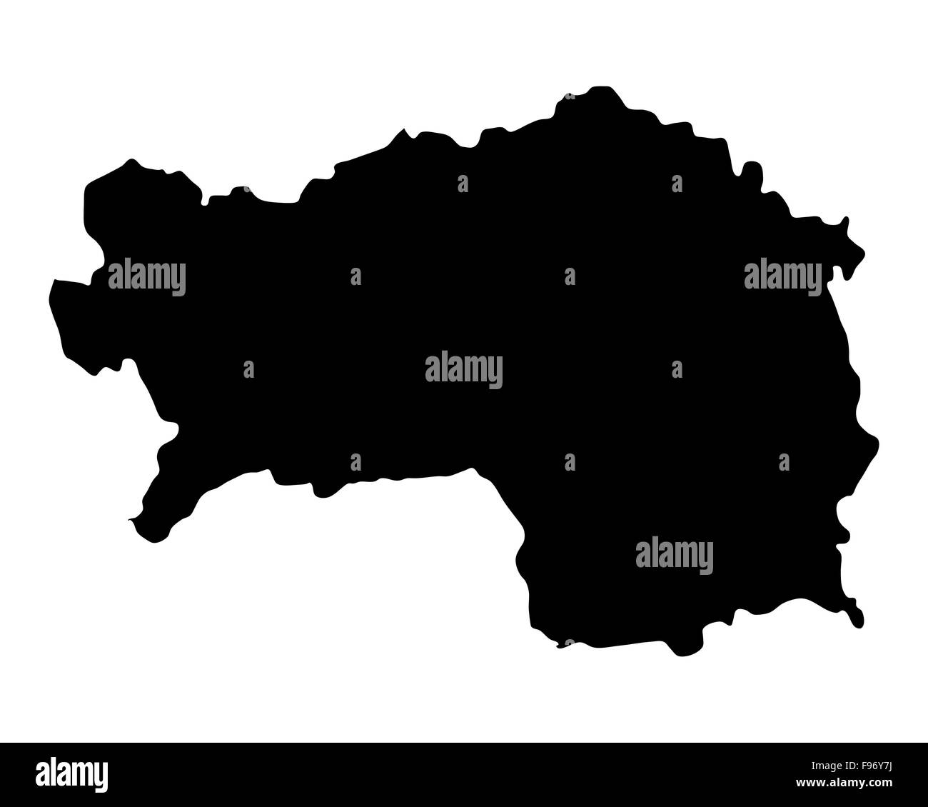 Map of Styria Stock Photo - Alamy
