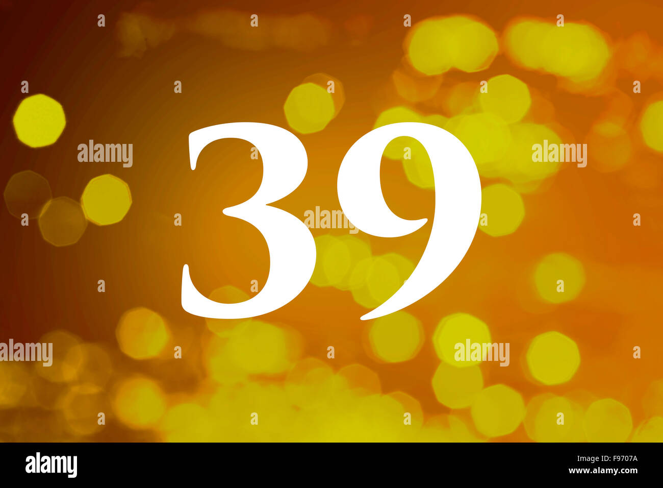 number thirty nine Stock Photo - Alamy