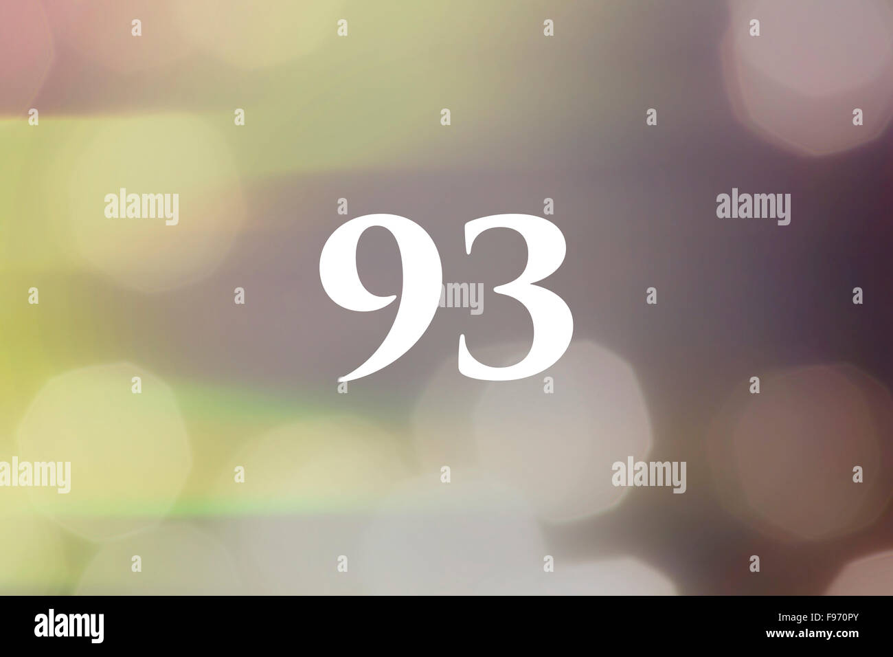 number ninety three Stock Photo - Alamy