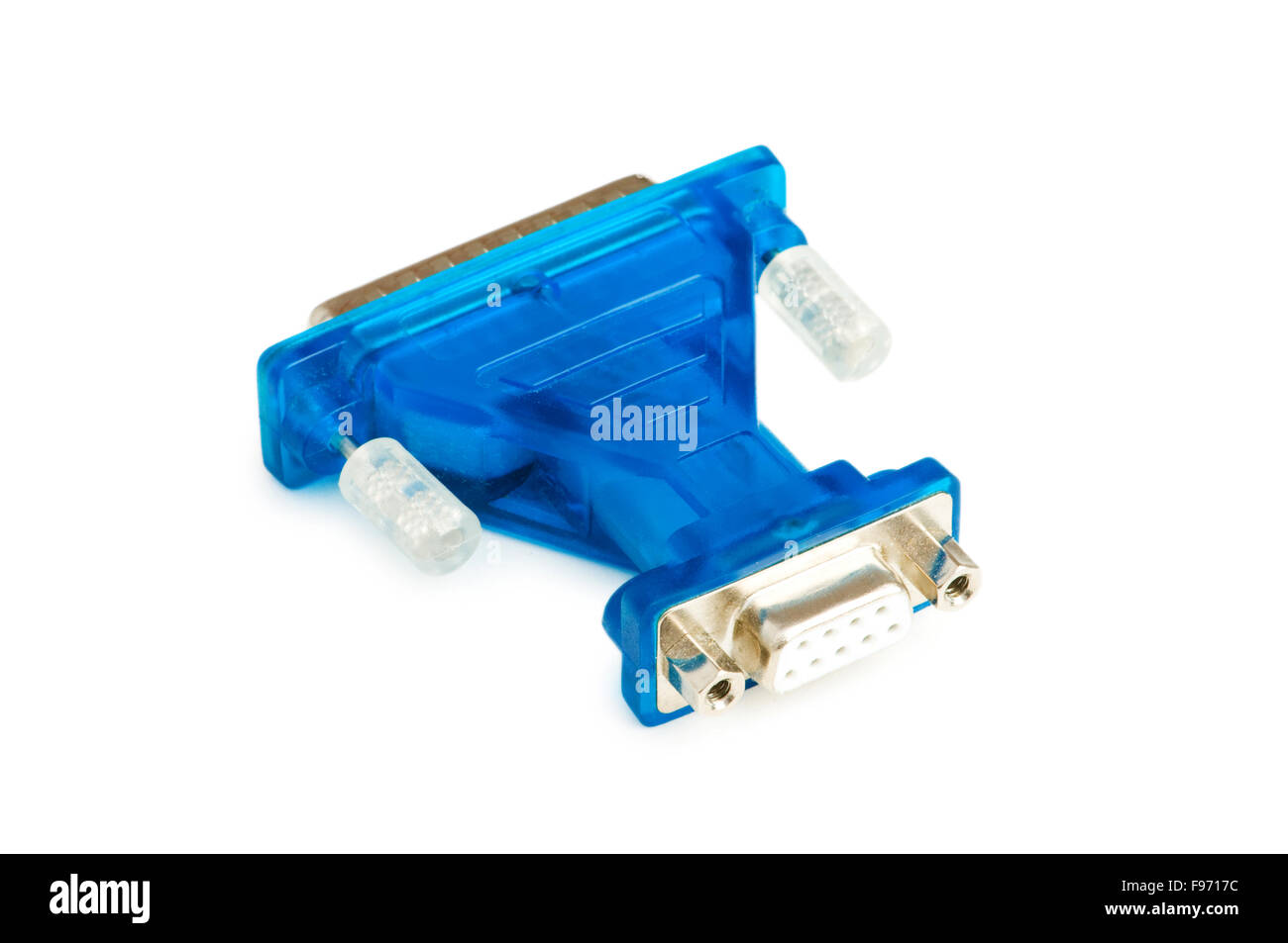 COM-to-LPT adapter isolated on white Stock Photo - Alamy