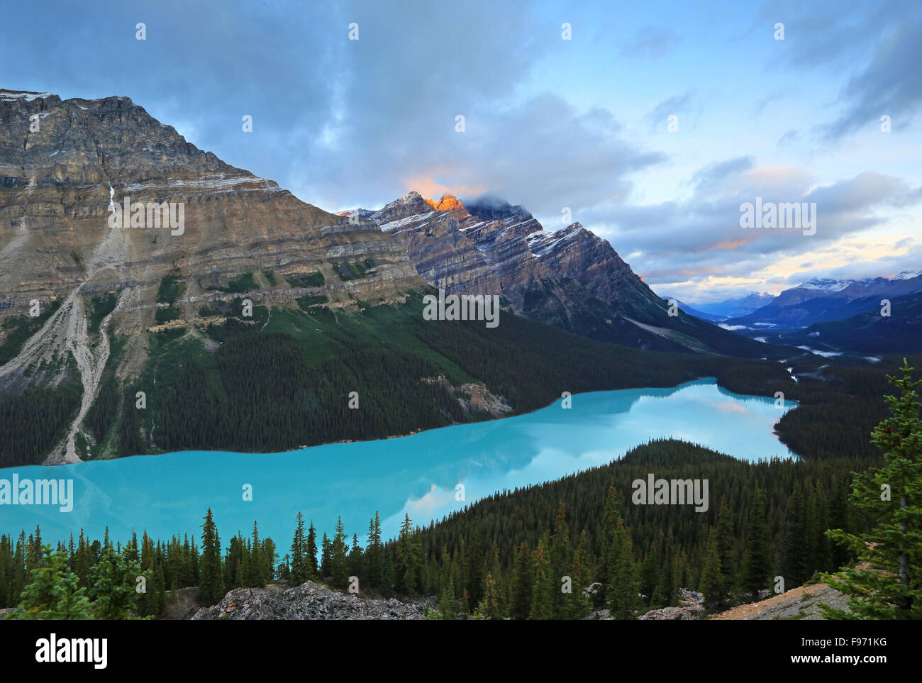 Peyto lake banff park national park, British Columbia, Canada Stock ...