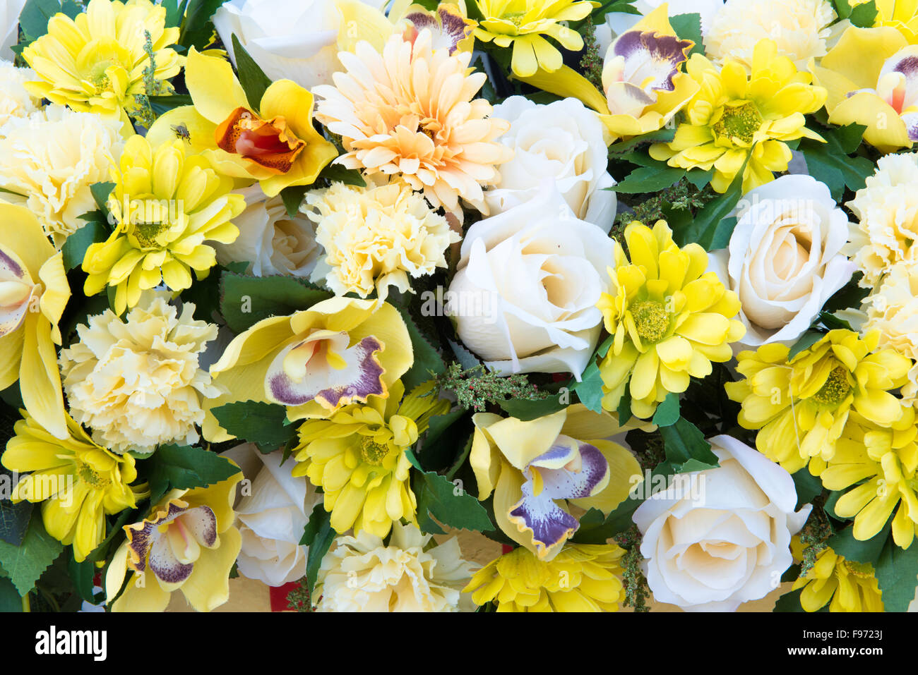 Artificial flowers bouquet Stock Photo - Alamy