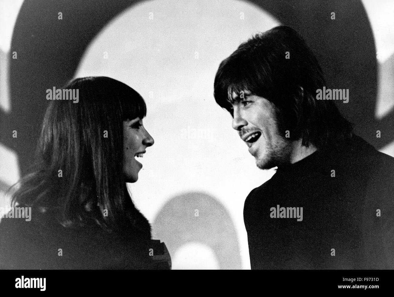 Das israelische Gesangsduo Esther und Abi Ofarim, Deutschland 1960er ...