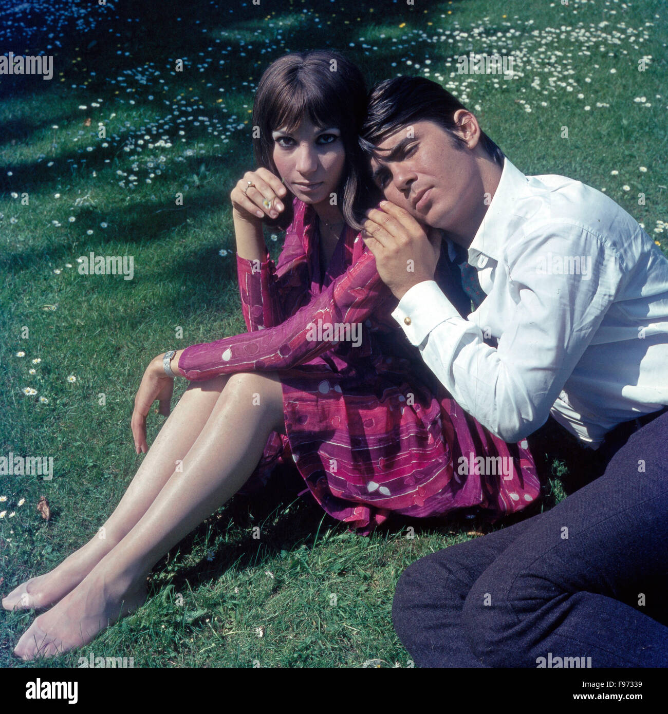 Das israelische Gesangsduo Esther und Abi Ofarim, Deutschland 1960er ...