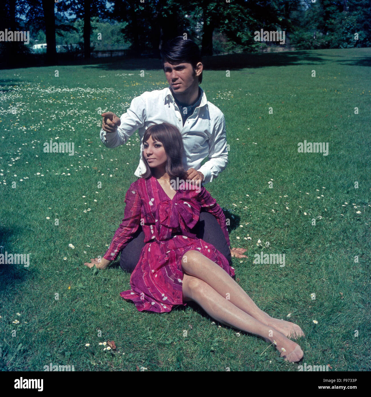 Das israelische Gesangsduo Esther und Abi Ofarim, Deutschland 1960er ...