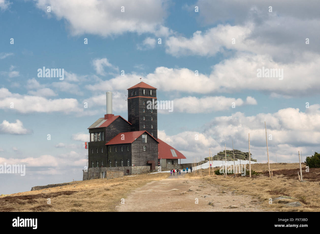 Radio and television broadcasting center in the Karkonosze Stock Photo ...