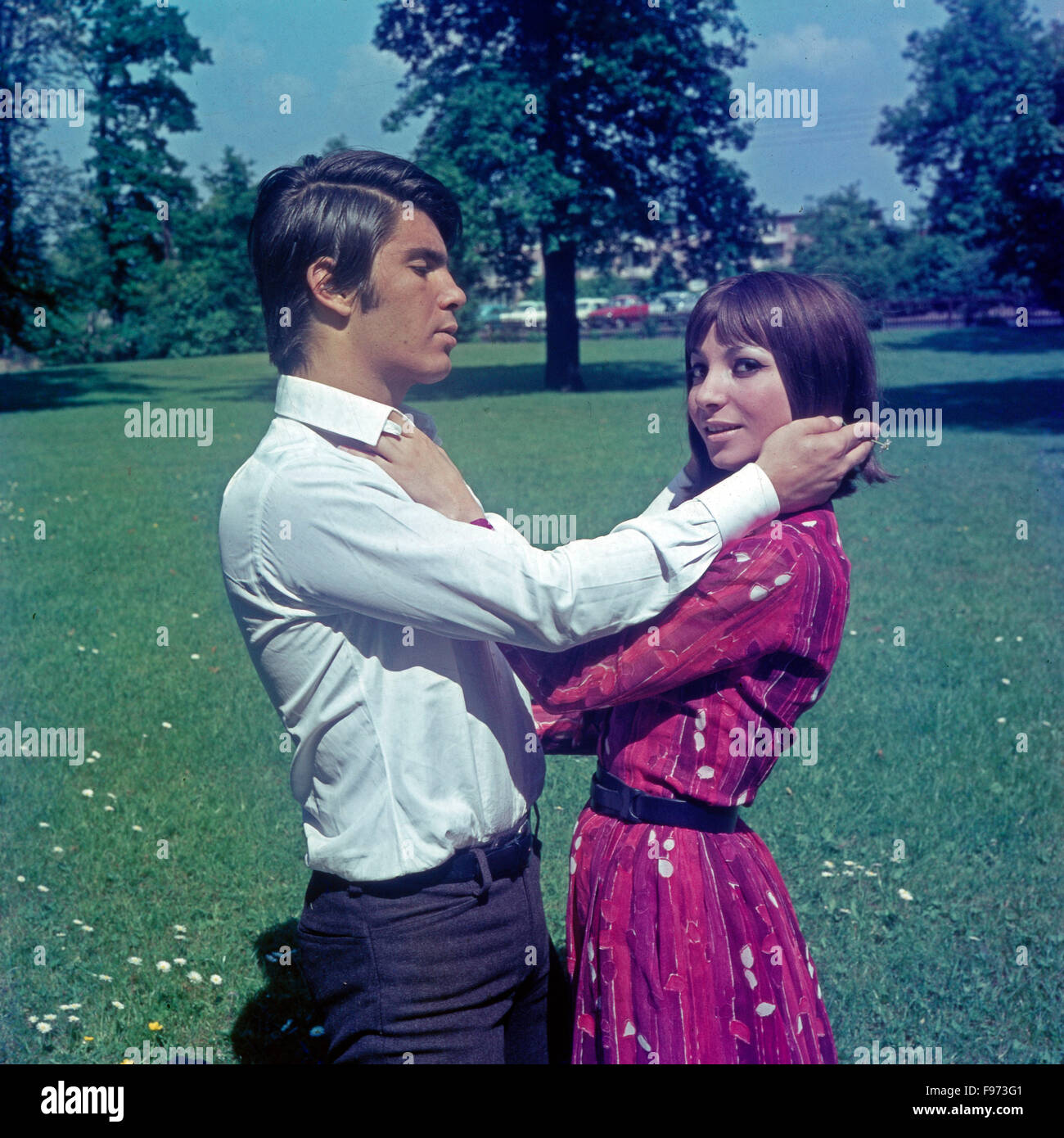 Das israelische Gesangsduo Esther und Abi Ofarim, Deutschland 1960er ...