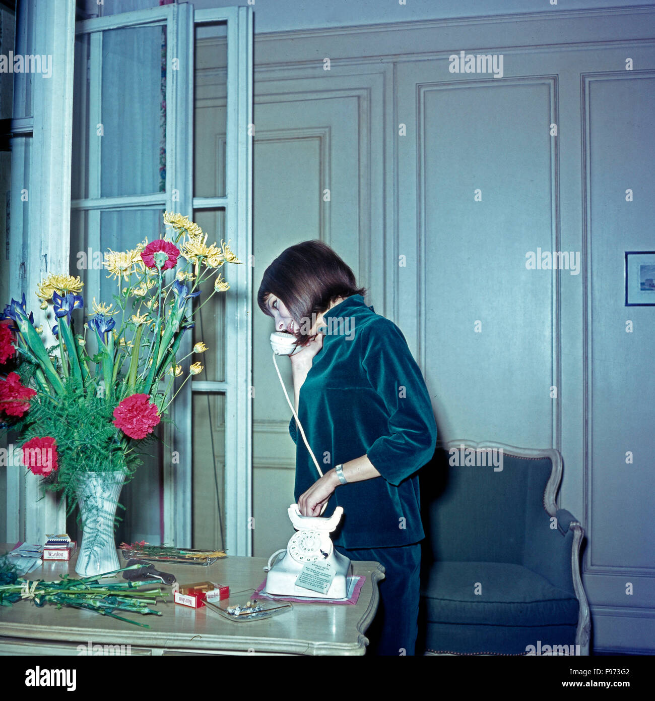 Israelische Sängerin Esther Ofarim, Deutschland 1960er Jahre. Israeli ...