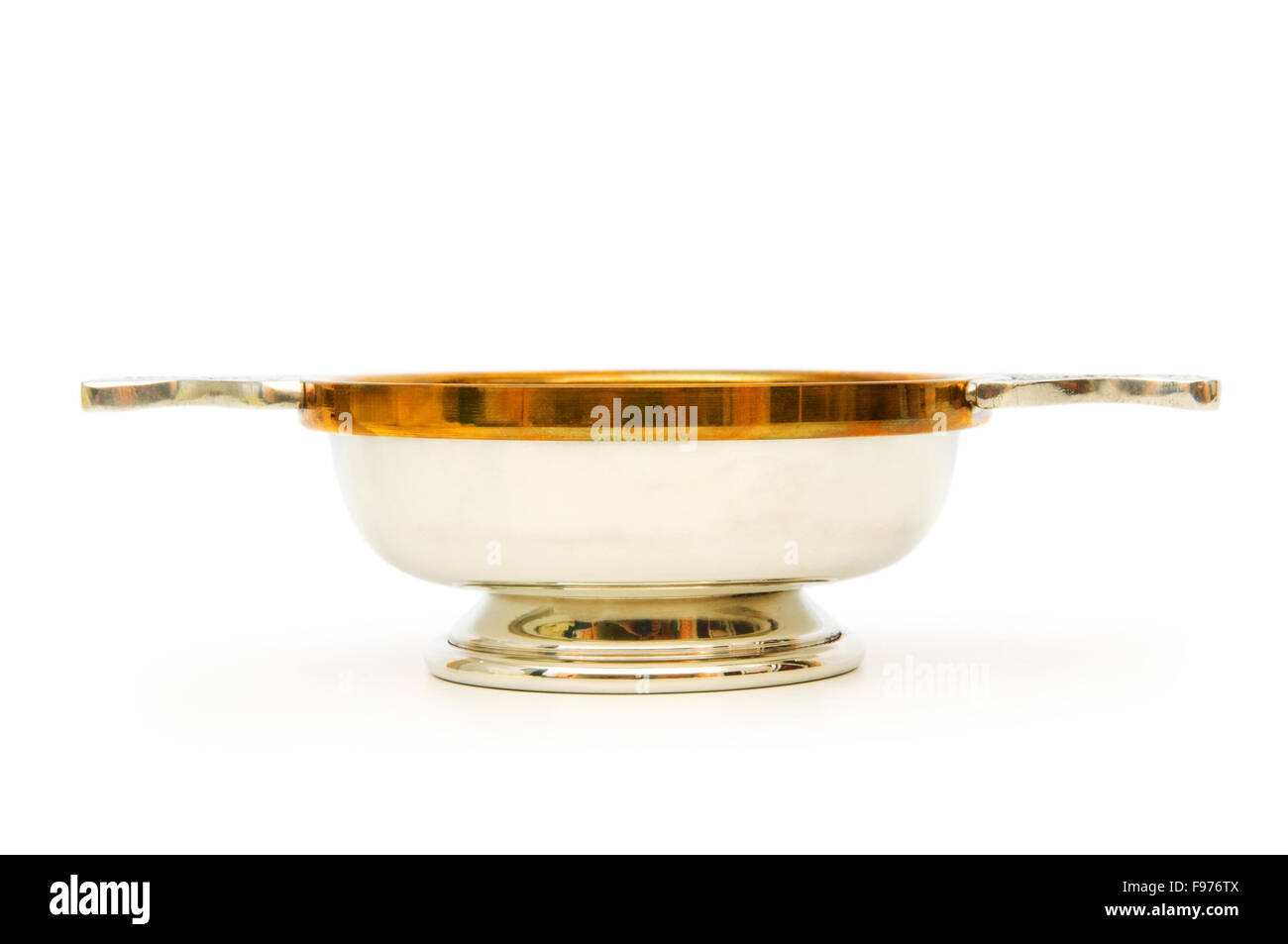 Scottish quaich isolated on the white background Stock Photo - Alamy