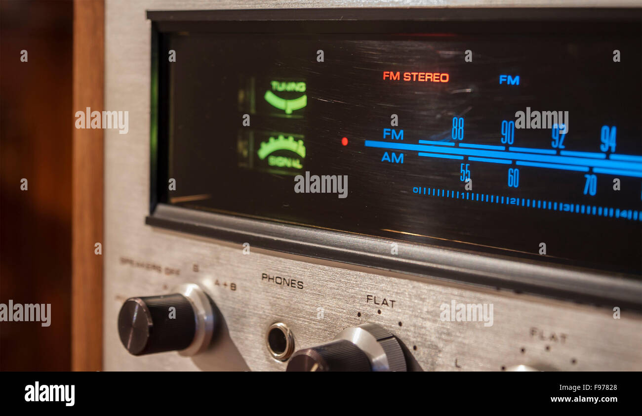 Vintage Stereo Receiver Stock Photo - Alamy