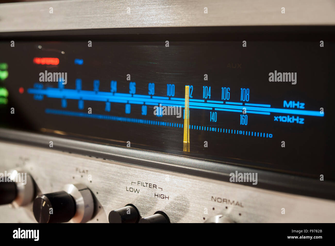 Stereo Vintage Receiver Stock Photo - Alamy