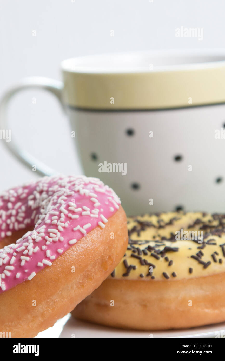 doughnuts and coffee Stock Photo - Alamy