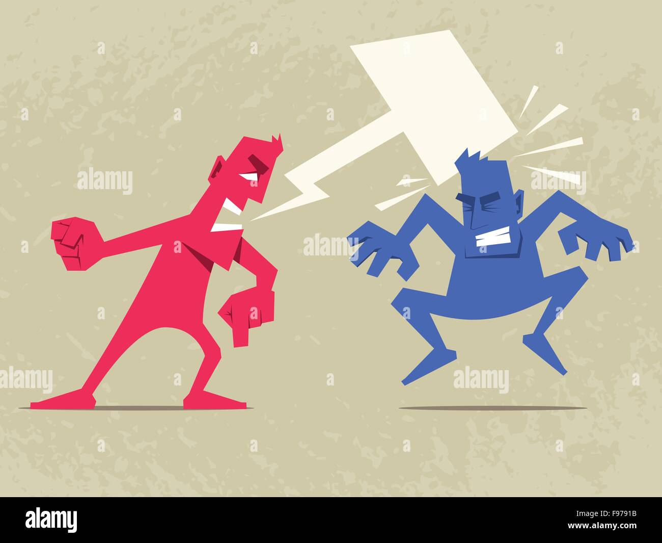 Extremely aggressive Stock Vector Images - Alamy