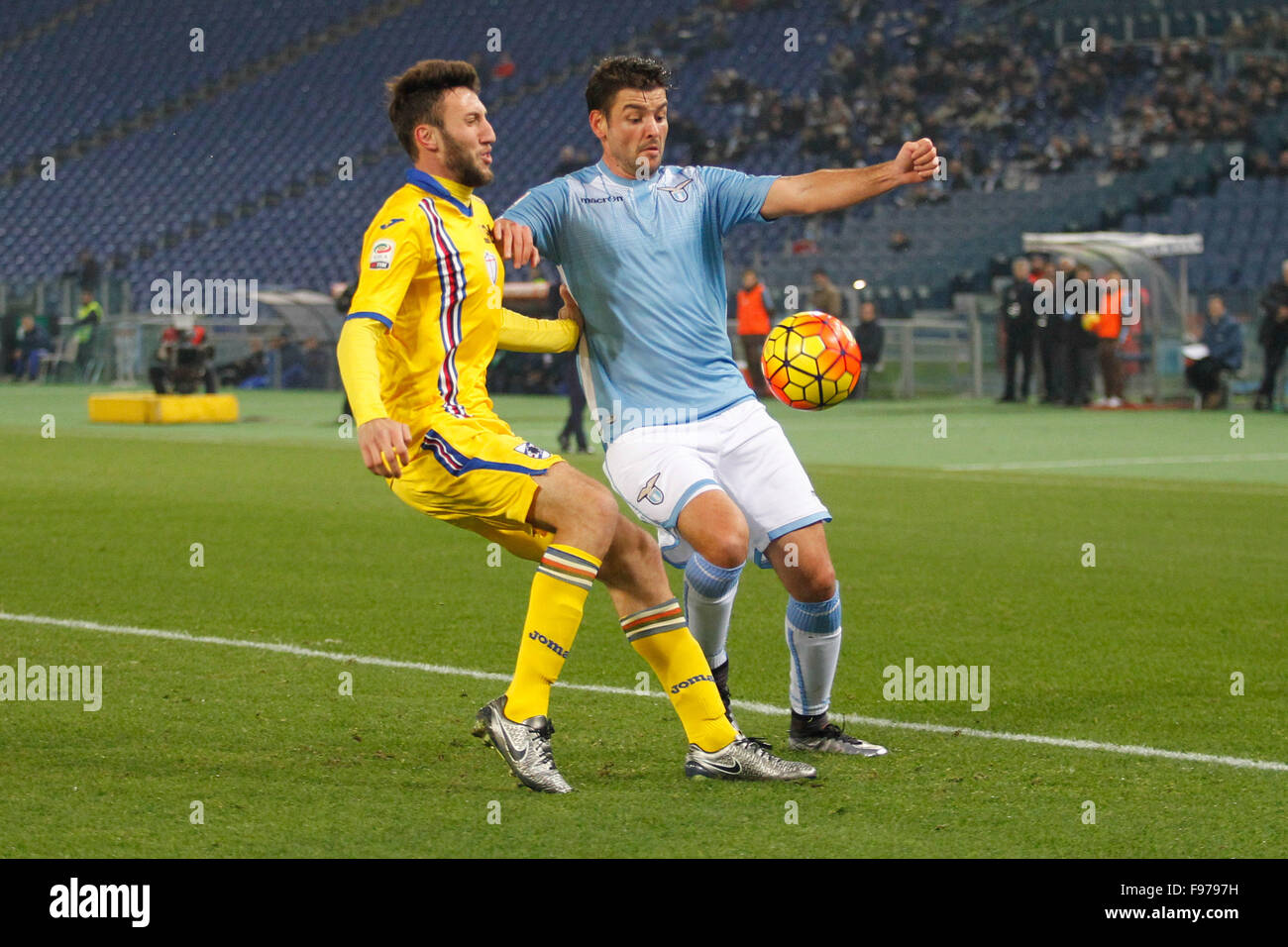 Stadium Olimpico, Rome, Italy. 14th Dec, 2015. Serie A football league ...